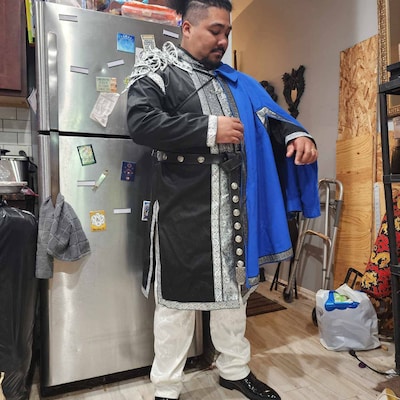 Rapier and Sword Fencing Cape Made of Maroon Twill, Decorated With ...