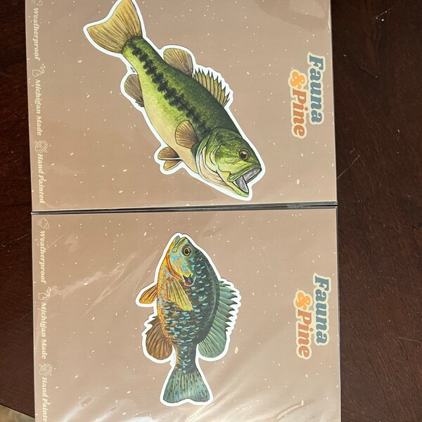 Largemouth Bass Sticker | Vinyl Bass Decal | Waterproof | Bass Sticker ...