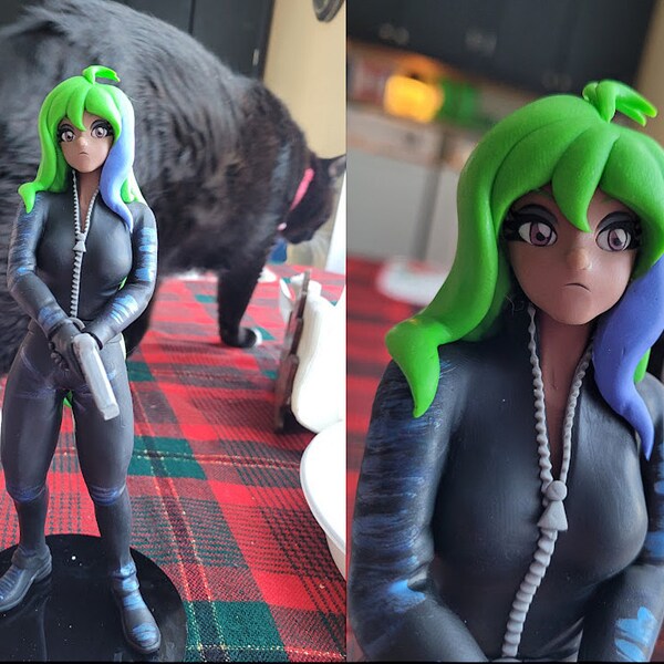 100% Custom Sculpt 8inch Clay Static Statue, Normal Level Task - Etsy