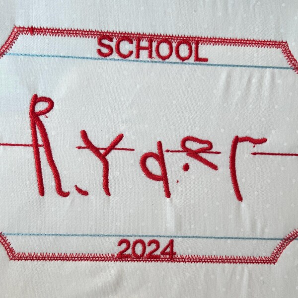 Notebook Lines Embroidery Digital Machine Embroidery Applique Design 10 ...