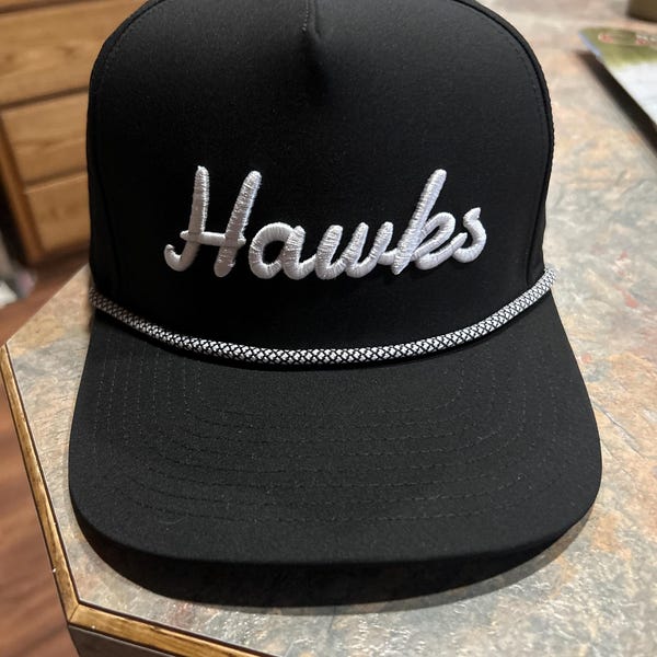 WILDCATS Custom Performance Rope Hat - Black With Black & White Rope - Etsy