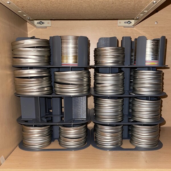 Stackable Canning Jar Lid & Ring Organizers - Etsy