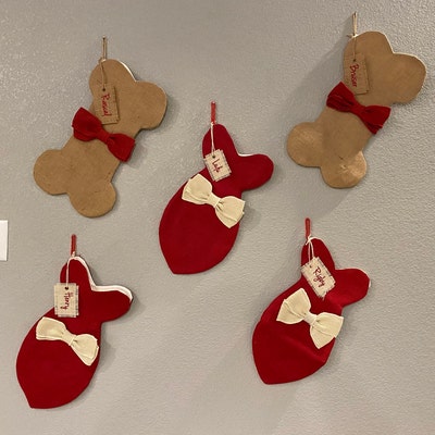 Plaid Cat Stockings Rustic Plaid Fish Shaped Stockings for Cats ...