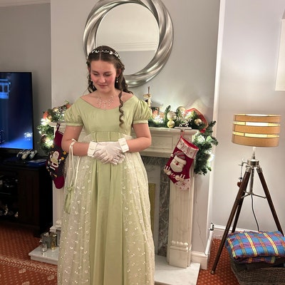 Digital PDF Pattern for Regency Dress Drawstring Neckline and Waist ...