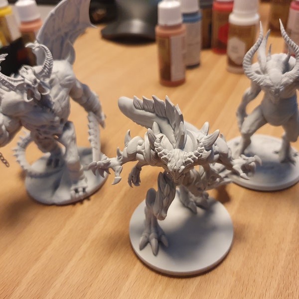 Multi-armed Demon | Premium 3D Printed Tabletop Miniatures 28mm 32mm to ...
