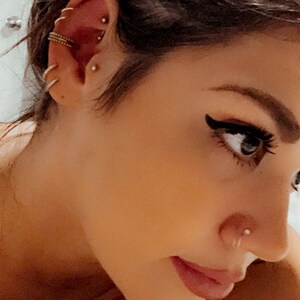 Encircle Labret Conch Labret Stainless Steel Conch Earring | Etsy