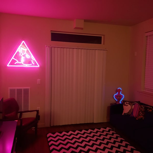 AESTHETE Neon Sign Light Office Living Room Interior Design, Neon Sign ...