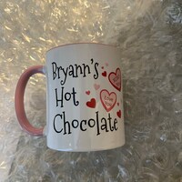 Personalized Candy Hearts Valentines Hot Chocolate Mug for Kids Custom ...
