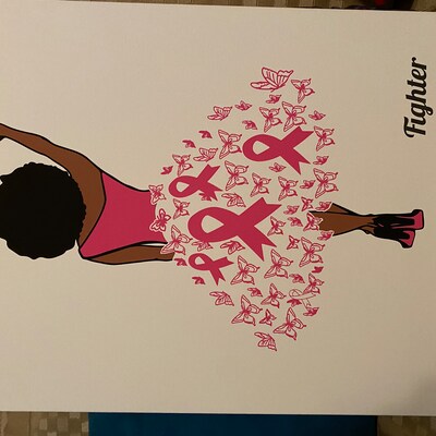 Survivor Svg, Pink Ribbon Svg, Queen Clipart African American Png Dxf ...