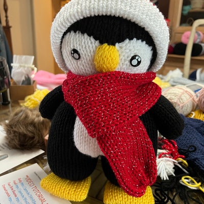 Christmas Penguin Standing Penguin Knitting Machine Pattern PDF ONLY ...