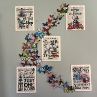 Alice in Wonderland Decor Set of 6 Prints, Alice Quotes, Alice Party ...