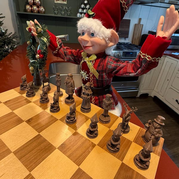 Christmas Themed Chess Set - Etsy