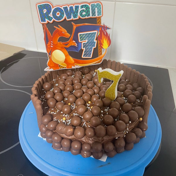 Pokemon Charizard Cake Topper - Pokemon Birthday - Pokemon Cake - Boy ...