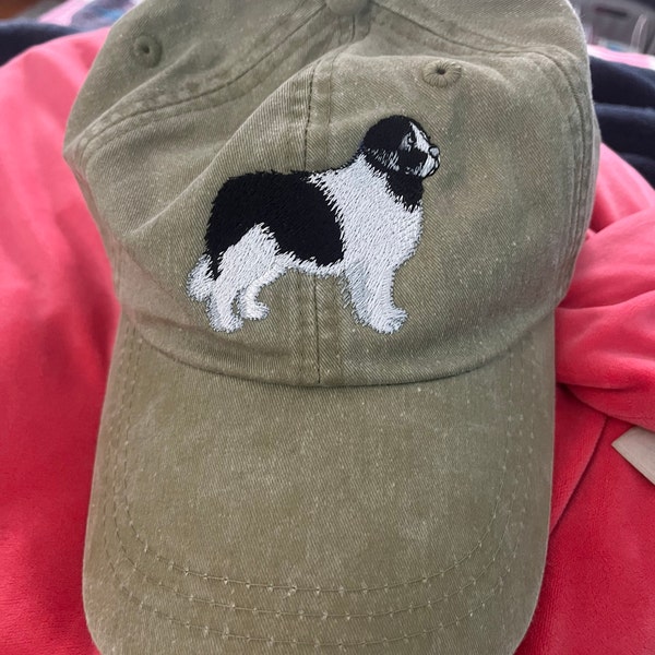 LANDSEER NEWFOUNDLAND DOG Hat - Embroidered Men Women Baseball Cap ...