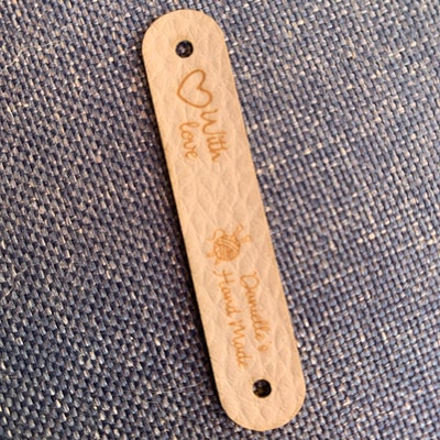 Custom Knitting Tags Set of Personalized Faux Leather Labels for ...