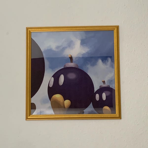 Bob-omb Battlefield Mario 64 50x50 Cm - Etsy
