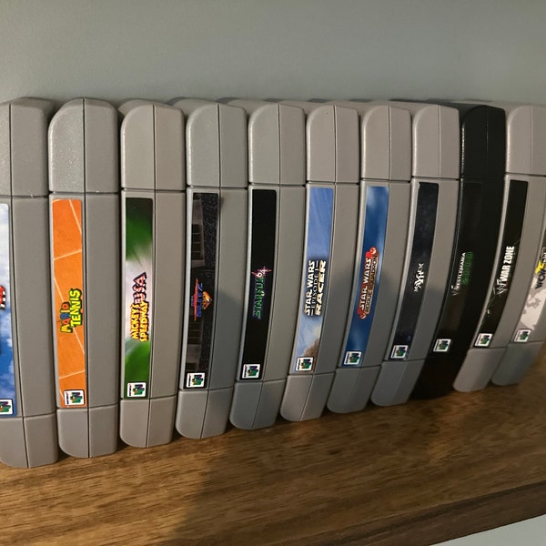 N64 "half Width" End Labels - Entire US Library + Variants + Player's ...