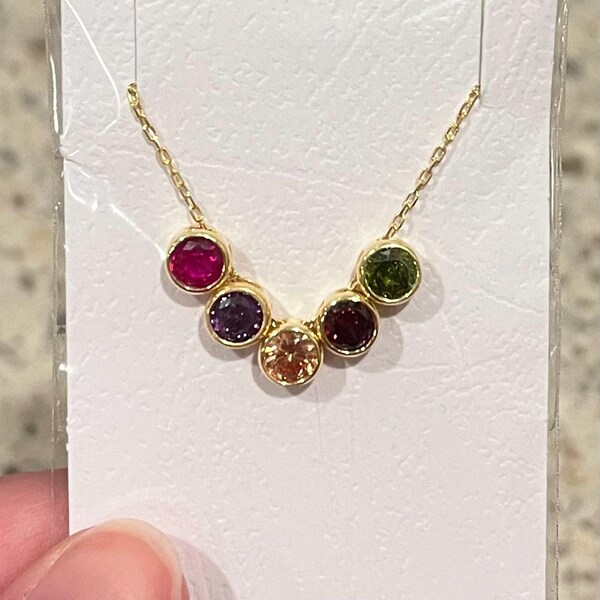 14K Solid Gold Ladybug Necklace , Dainty Laydybird Necklace , Animal ...