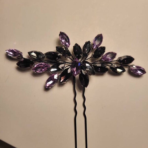 Purple Hair Pin Lavender Hair Pin Lavender Hair Comb Bridal Hair Piece ...