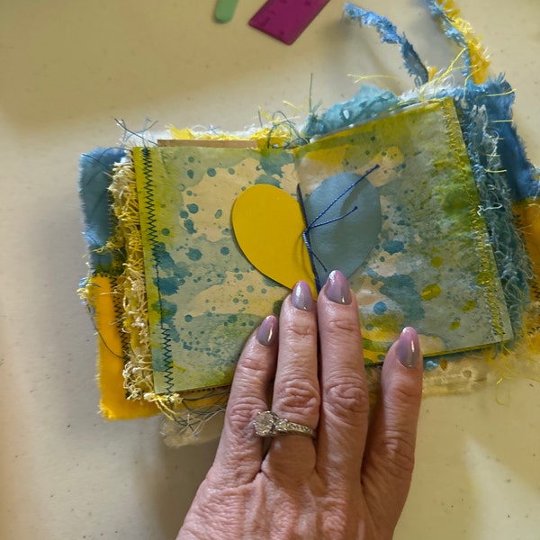 River Song Diary 3x4 With 100 Sheets, Blue Mini Journal, Cloth Notepad ...