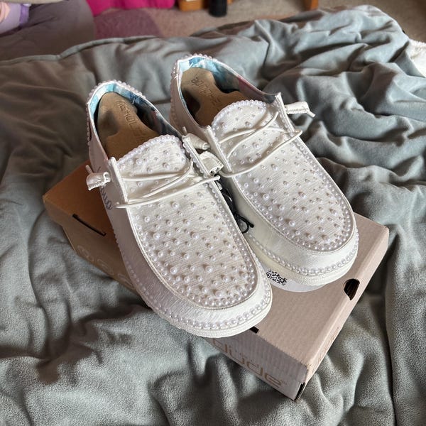 Womens / Wedding Custom Dude Shoes Perfect for Custom Gifts, Bridal ...