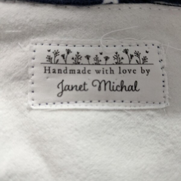 Fabric Sewing Labels, 40x Sew-on, or 16x,fold-over, Iron-on, Cotton, to ...