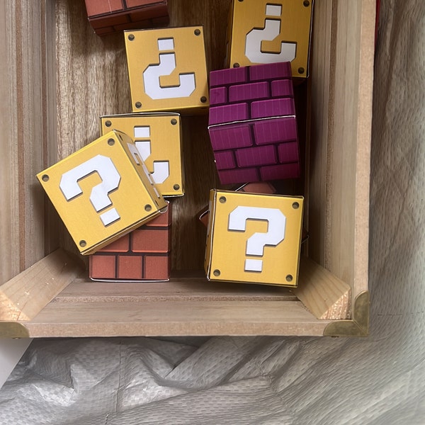 Super Mario Question Treat Box - DIY Printable - Etsy