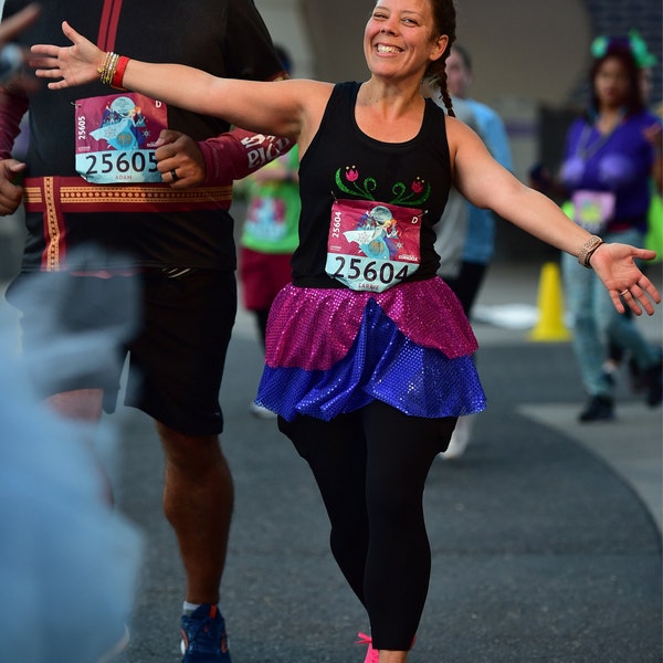 Running Skirt, Princess Anna Running Skirt, Sparkle Running Skirt, 5K ...