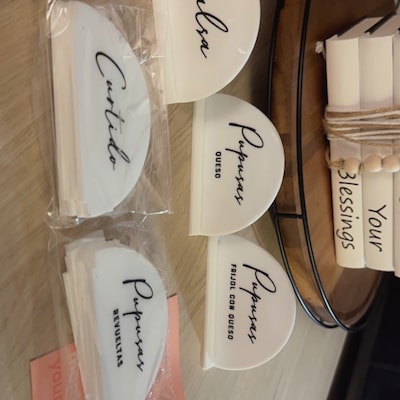 Acrylic Buffet Food Name Sign, Food Table Tent Card, Food Tag, Cute ...