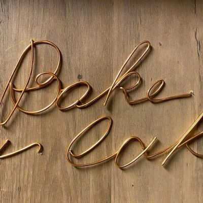 PERSONALIZED HANDWRITING Wire Sign 3D Wall Decor, Handwriting Memorial ...