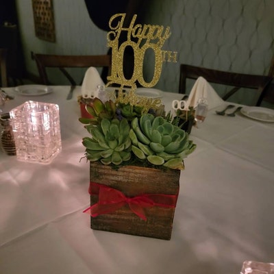 100th Birthday Centerpieces 100 Centerpieces 100th Birthday Party 100th ...