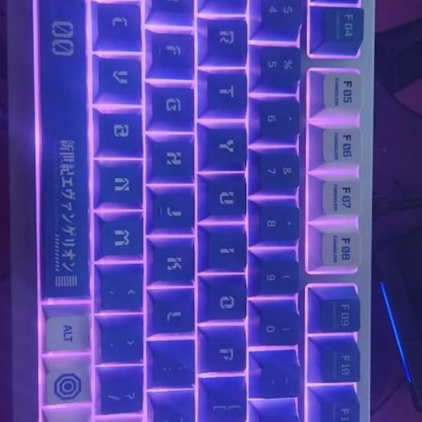 Eva Unit-00 Keycap Set, Cherry Profile, PBT, Cherry MX Stem, Dye-sub ...