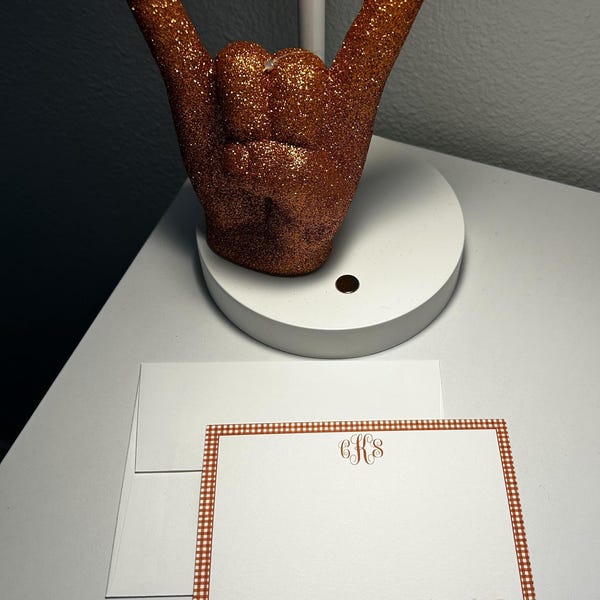 Personalized University of Texas Stationery / Texas Longhorns ...