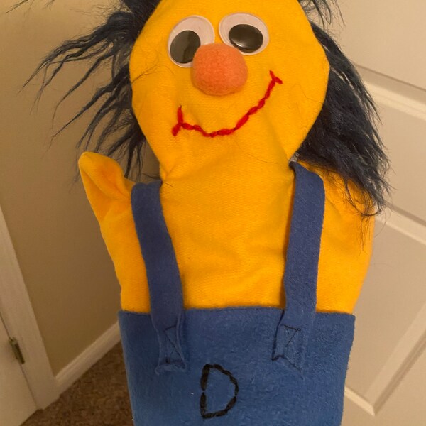 Yellow Guy Hand Puppet - DHMIS - Plush Fleece and Fun Fur. - Etsy