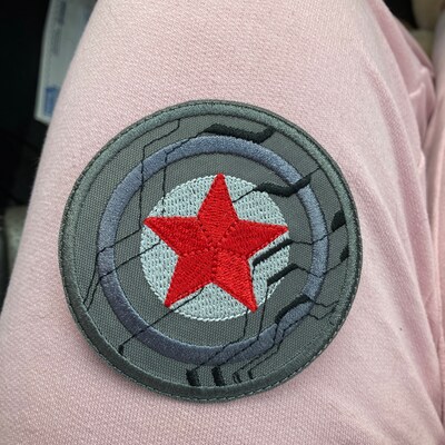 Winter Solider, Bucky Barnes, Arm Emblem Iron-on Embroidered Patch ...