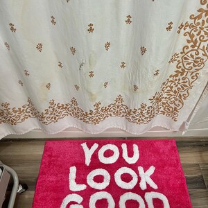 Nice Butt Bum Bath Mat Pink Funny Cute Bathroom Rugs Peach Blush Rug ...