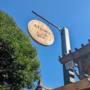 Custom Wood Sign Business Sign for Outside Store Sign Wooden Logo Sign ...