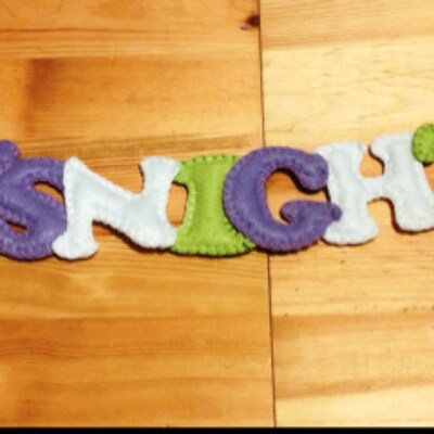 Felt Letters Alphabet Letters Custom Name Banner Nursery - Etsy