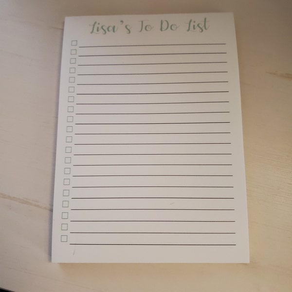 Personalized to Do List Notepad, Custom to Do List Pad With Lines, Kids ...