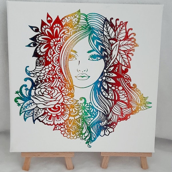 Fairy Girl Svg, Fairy Girl Mandala Svg, Fairy Girl Zentangle Svg ...