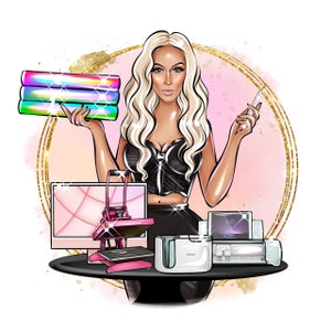 Spray Tanning Logocartoon Logodigital Portraitcartoon From - Etsy