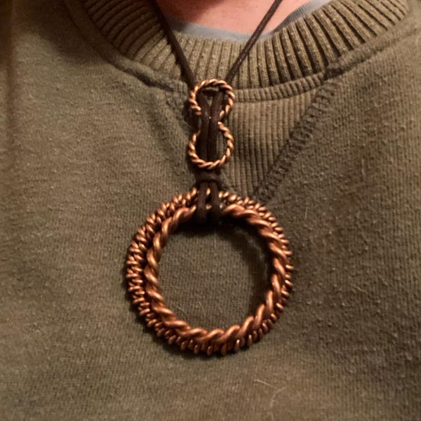 1/2 Atlantean Cubit Copper Tensor Ring Bangle Bracelet With Purple ...