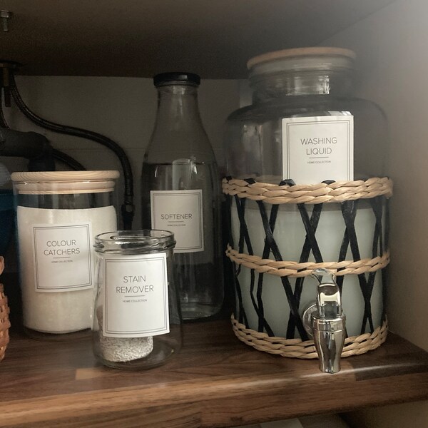 Cream Baking Labels Minimal Cream Waterproof Labels Flour, Icing Sugar ...