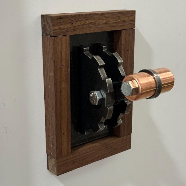 Steampunk Industrial Light Switch Cover With Lever and Copper Handle ...