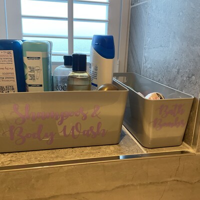 Personalised Storage Boxes Choice of 8 Fonts 6 Different Sizes - Etsy UK