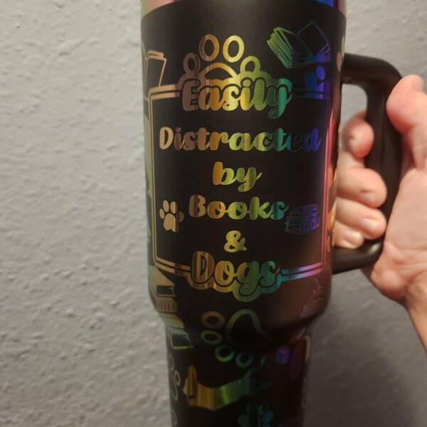 WALLEN Tumbler Cup Permanent Laser Engraved Large 40oz With Handle Lid ...