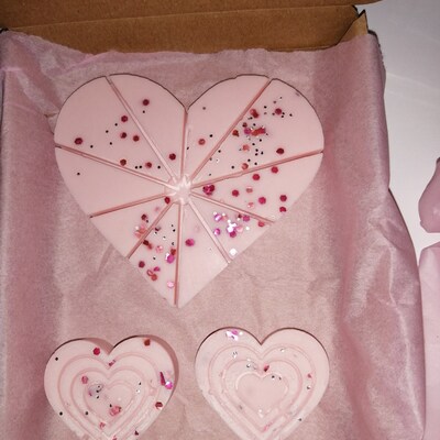 Single Heart Snap Bar Design Wax Melt Bar Silicone Mould - Etsy