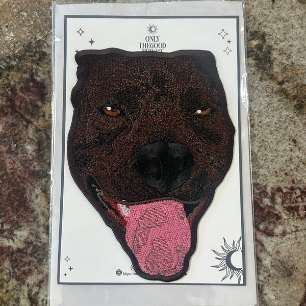 Custom Pet Portrait Embroidery Patch - Personalized Iron-on Applique - Etsy