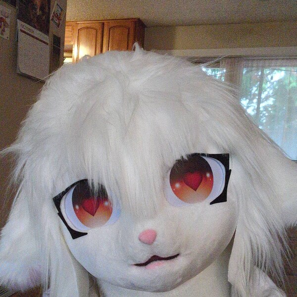 Kig Fursuit Head Cat Furry Head With Lolita Clips, Kig Kemono Fursuit ...