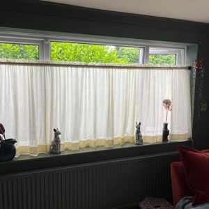 Cotton Muslin Blind, Flat Curtain, Egyptian Cotton, Max Length 120cm - Etsy